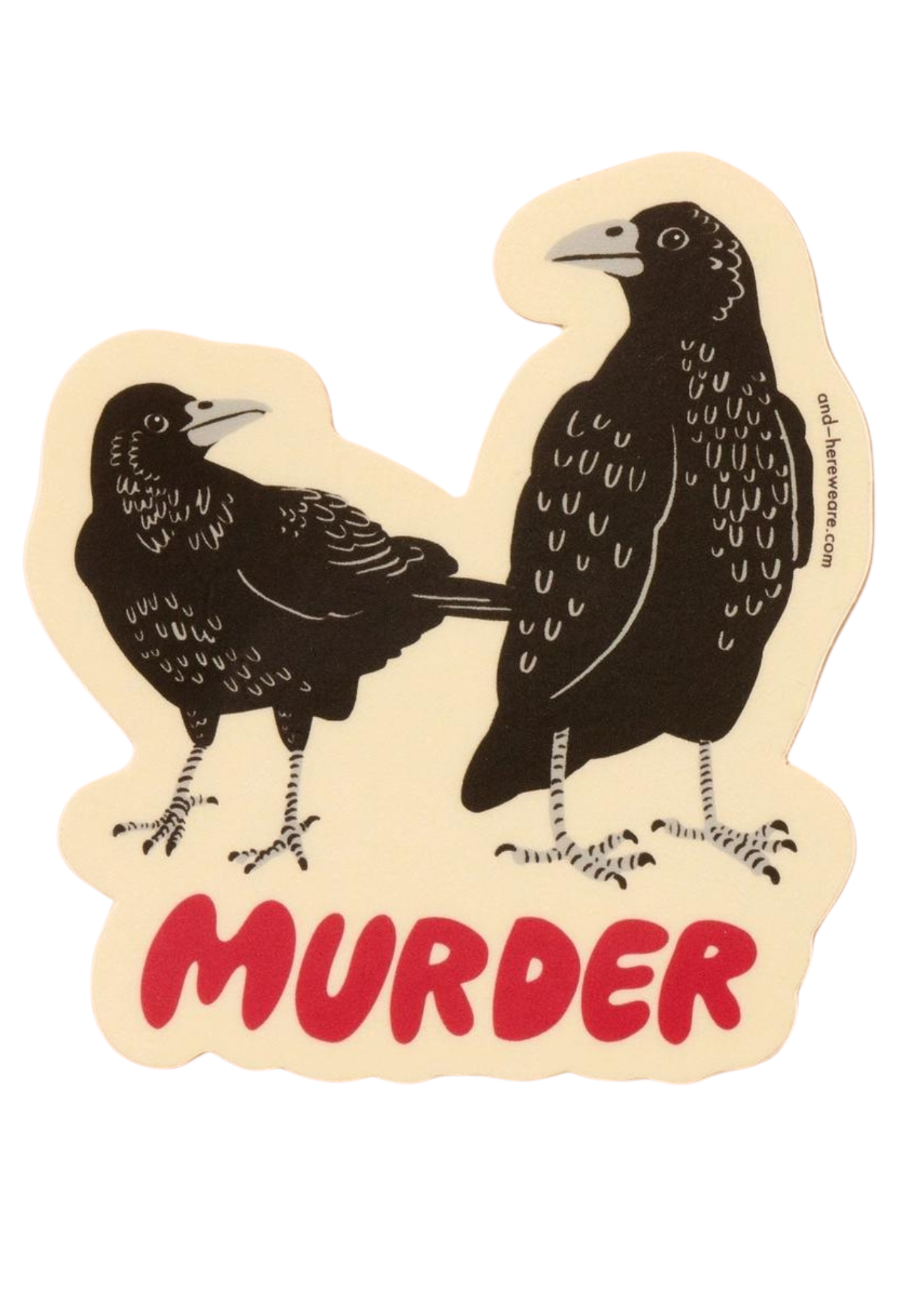 Murder Crows Sticker | Cute Ghost Halloween Sticker – Cowboy Stargirl
